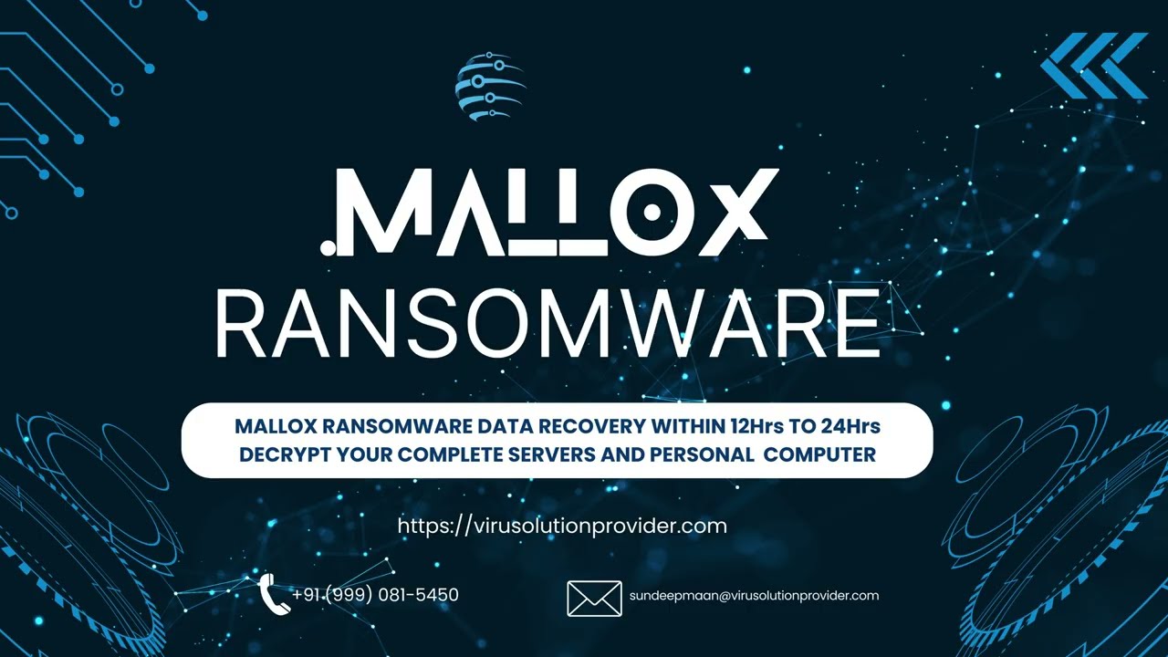 Decrypt Rmallox Ransomware Data - Virus Solution Provider